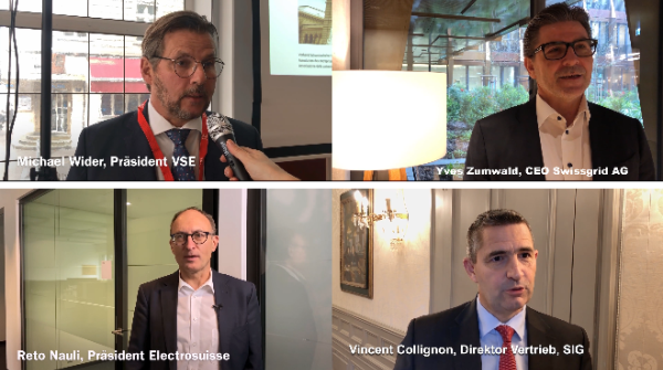 Congrès suisse de l'électricité 2020: Michael Wider, Yves Zumwald ...